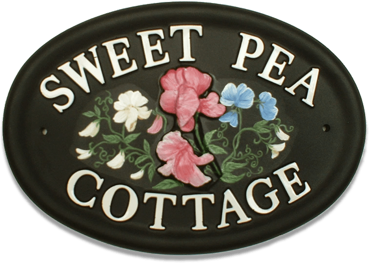 Sweet Pea | Floral House Signs | Village Green Signs